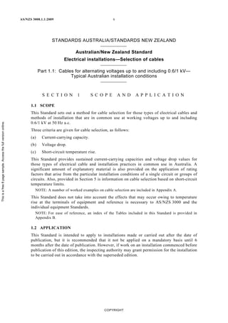 As nzs 3008.1.1 2009 electrical installations - selection of cables ...