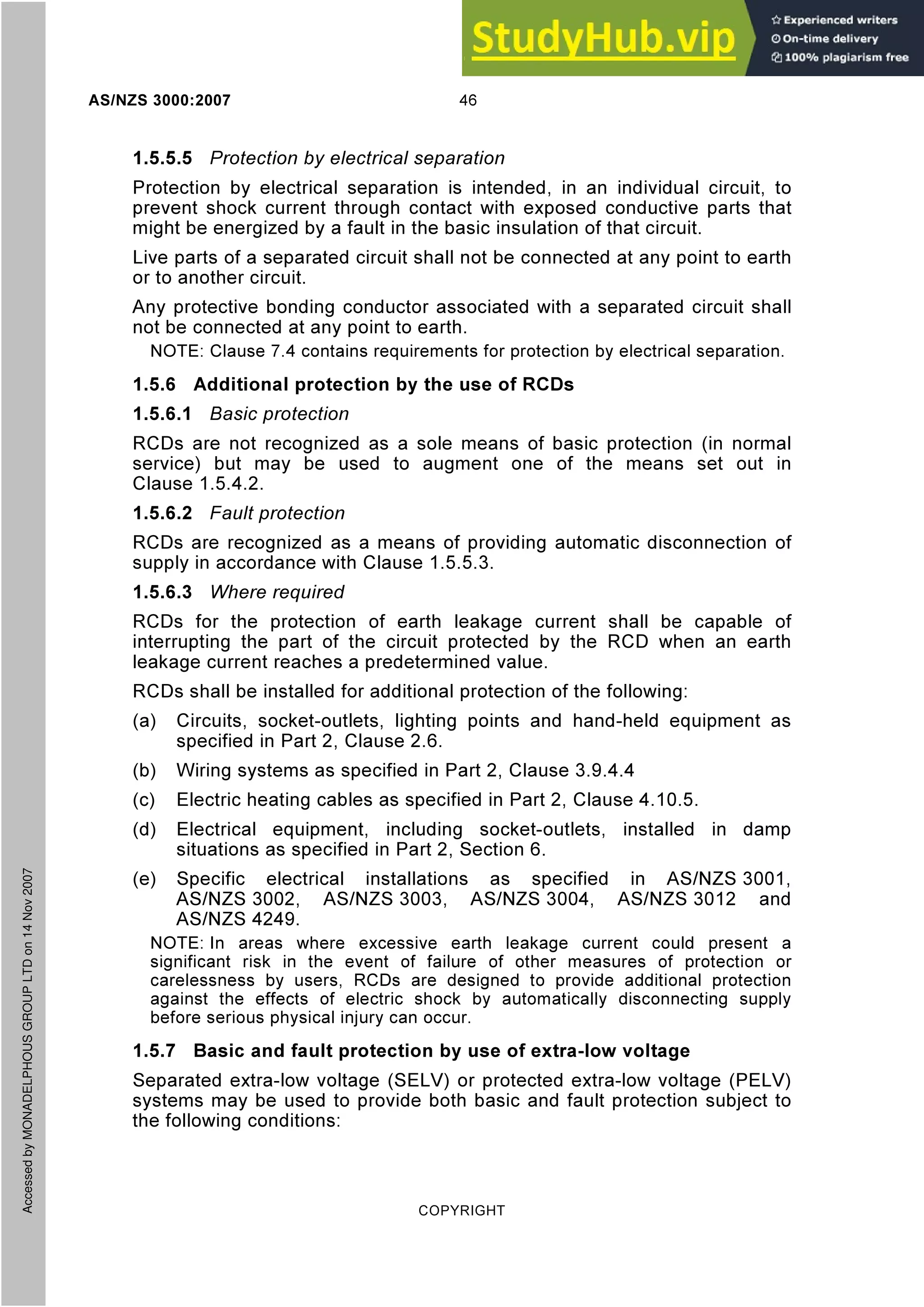 AS NZS AS NZS 3000 2007 Wiring Rules | PDF