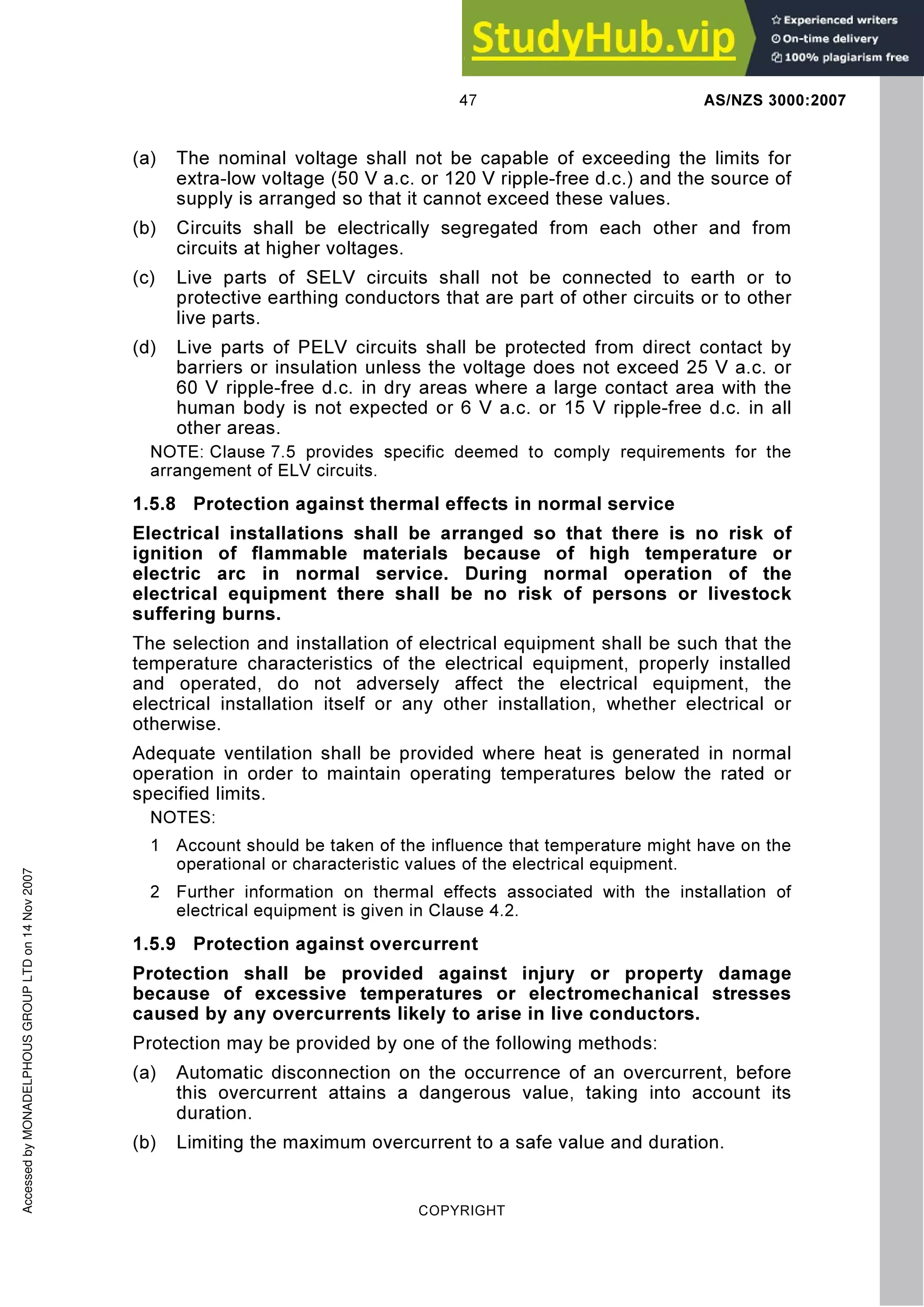 AS NZS AS NZS 3000 2007 Wiring Rules | PDF
