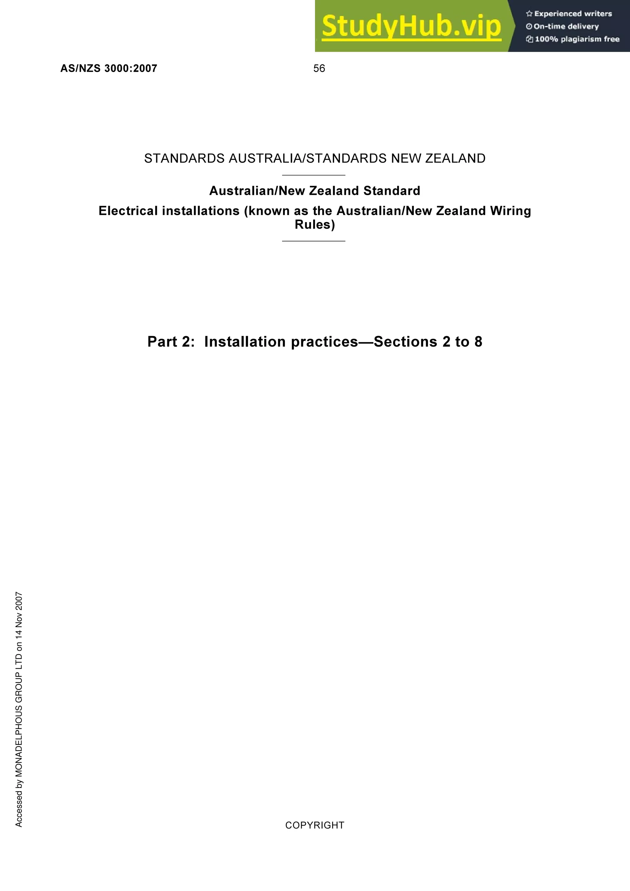 AS NZS AS NZS 3000 2007 Wiring Rules | PDF
