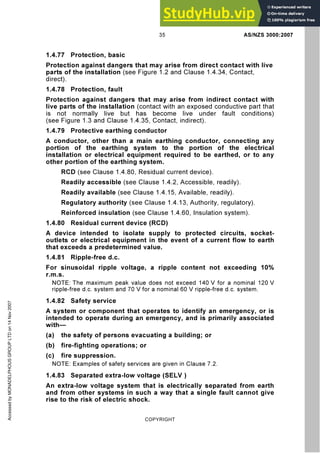 AS NZS AS NZS 3000 2007 Wiring Rules | PPT
