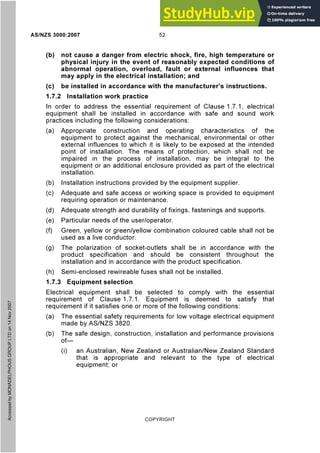 AS NZS AS NZS 3000 2007 Wiring Rules | PPT