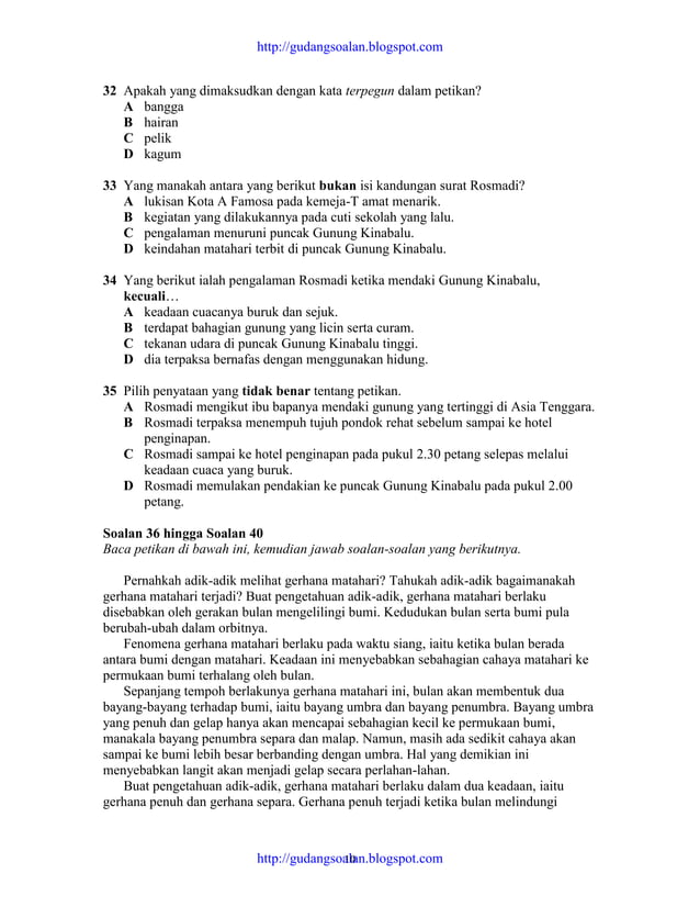 A soalan bmk1_model5 | PDF