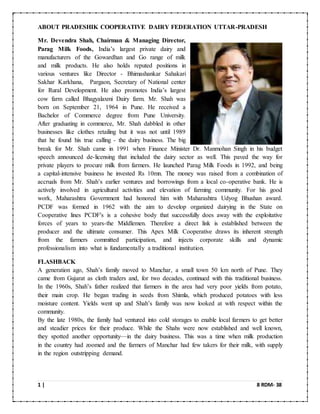 A social entreprenership trough parag by mr. devendra shah | DOCX