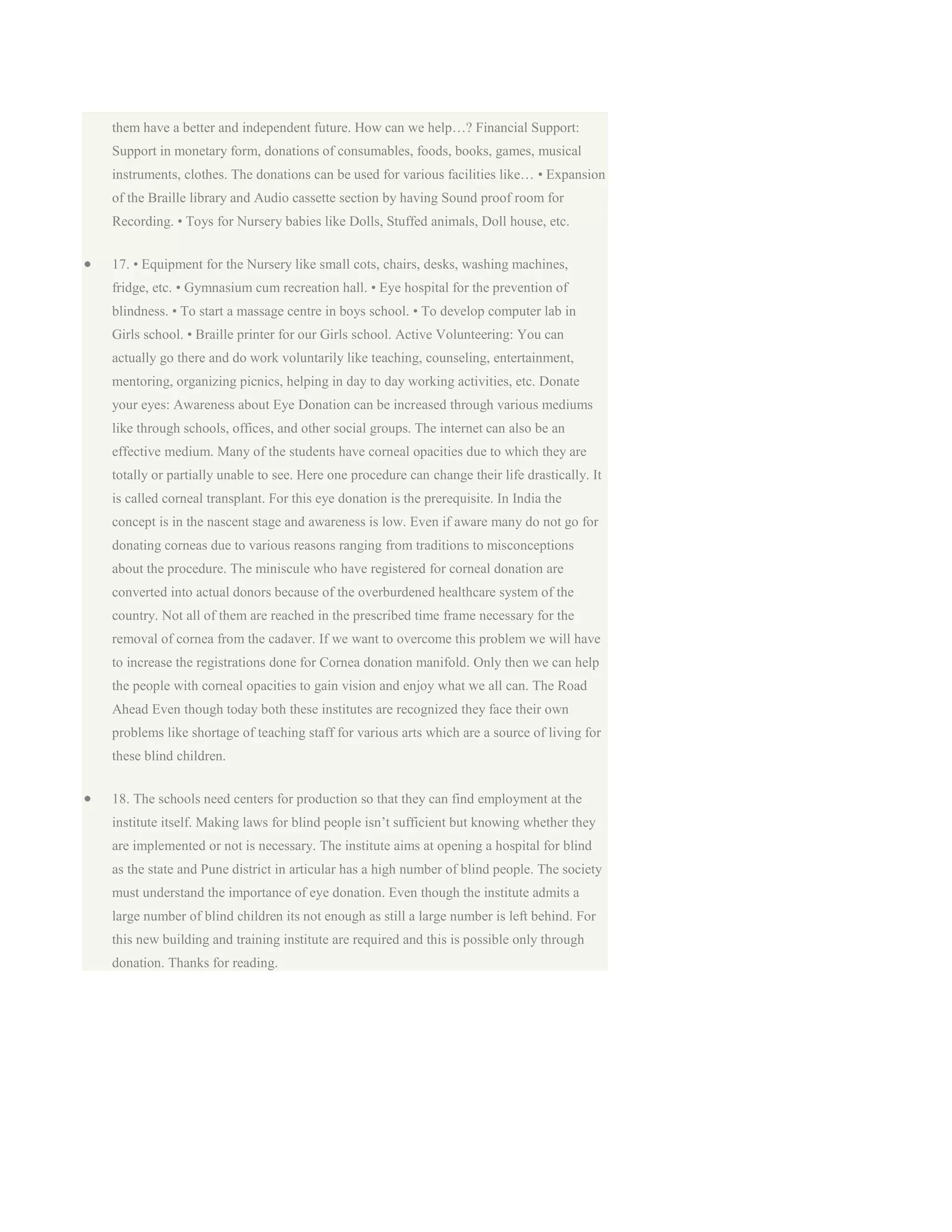 A social project report on | DOCX