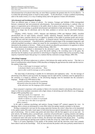 A sociolinguistic analysis of advertising language in | PDF ...