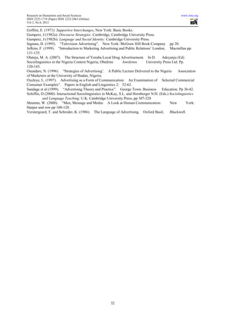 A sociolinguistic analysis of advertising language in | PDF ...