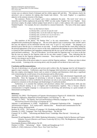 A sociolinguistic analysis of advertising language in | PDF