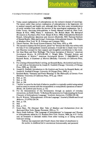 A Sociological Hermeneutics For Schizophrenic Language | PDF