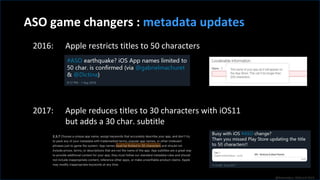 ASO : the game has changed | PPT
