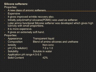 Textile Softener Characteristics | PDF