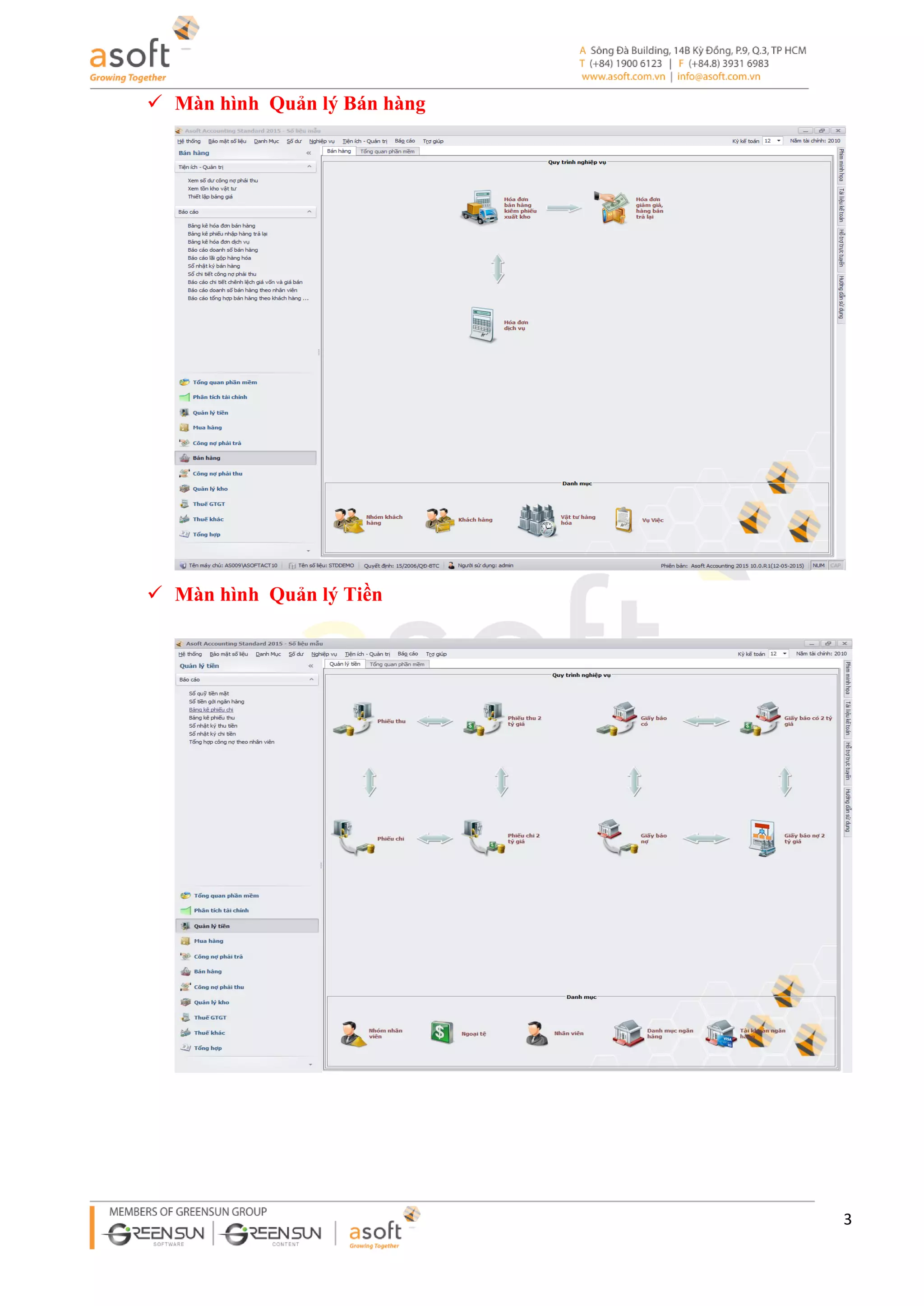 Asoft gioi thieu asoft accounting 2015 | PDF