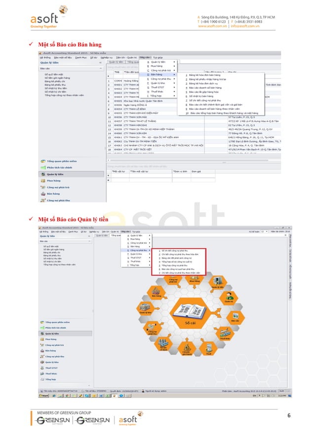 Asoft gioi thieu asoft accounting 2015 | PDF