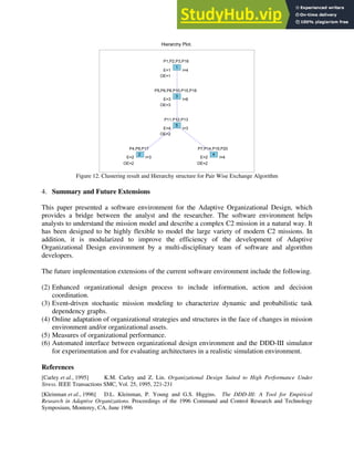 A Software Environment For The Design Of Organizational Structures | PDF