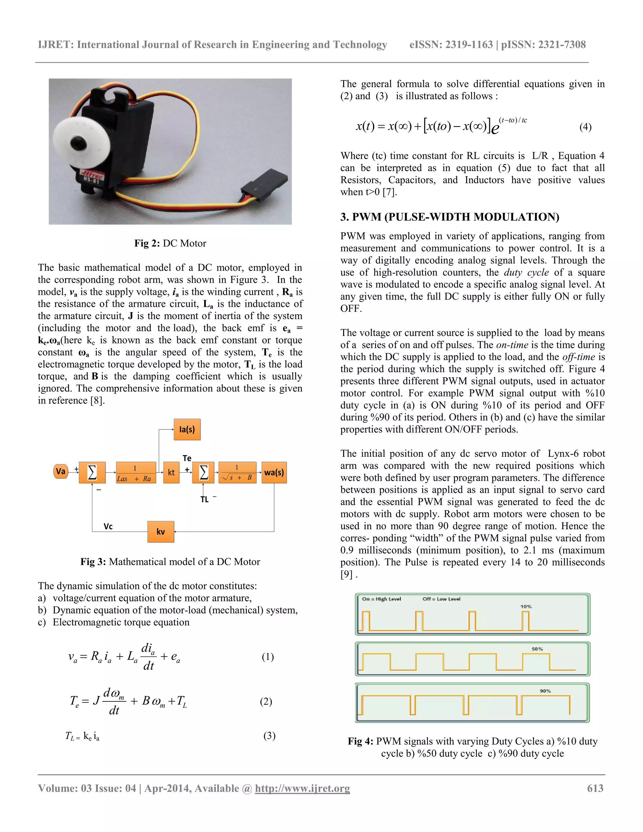 A software framework for dynamic modeling of dc motors at robot joints | PDF | Robotics ...