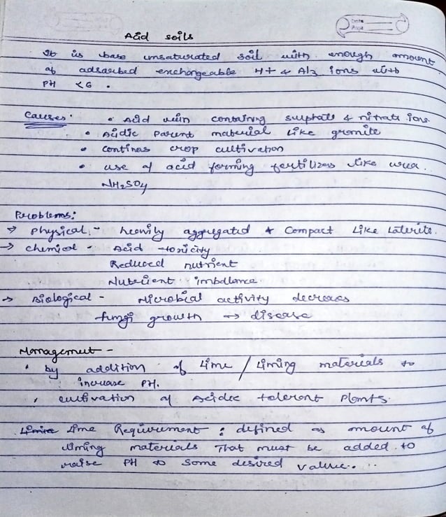 PROBLEMATIC SOIL AND THEIR MANAGEMENT ASOIL5221 NOTES | PDF ...