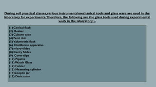 Soil soil equipments and use (soil science) | PPTX