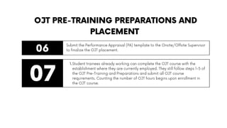 A&S OJT Policy, Procedure, and Guidelines for Students_Presentation ...