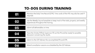 A&S OJT Policy, Procedure, and Guidelines for Students_Presentation ...