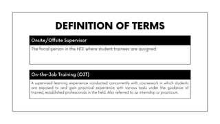 A&S OJT Policy, Procedure, and Guidelines for Students_Presentation ...