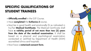 A&S OJT Policy, Procedure, and Guidelines for Students_Presentation ...