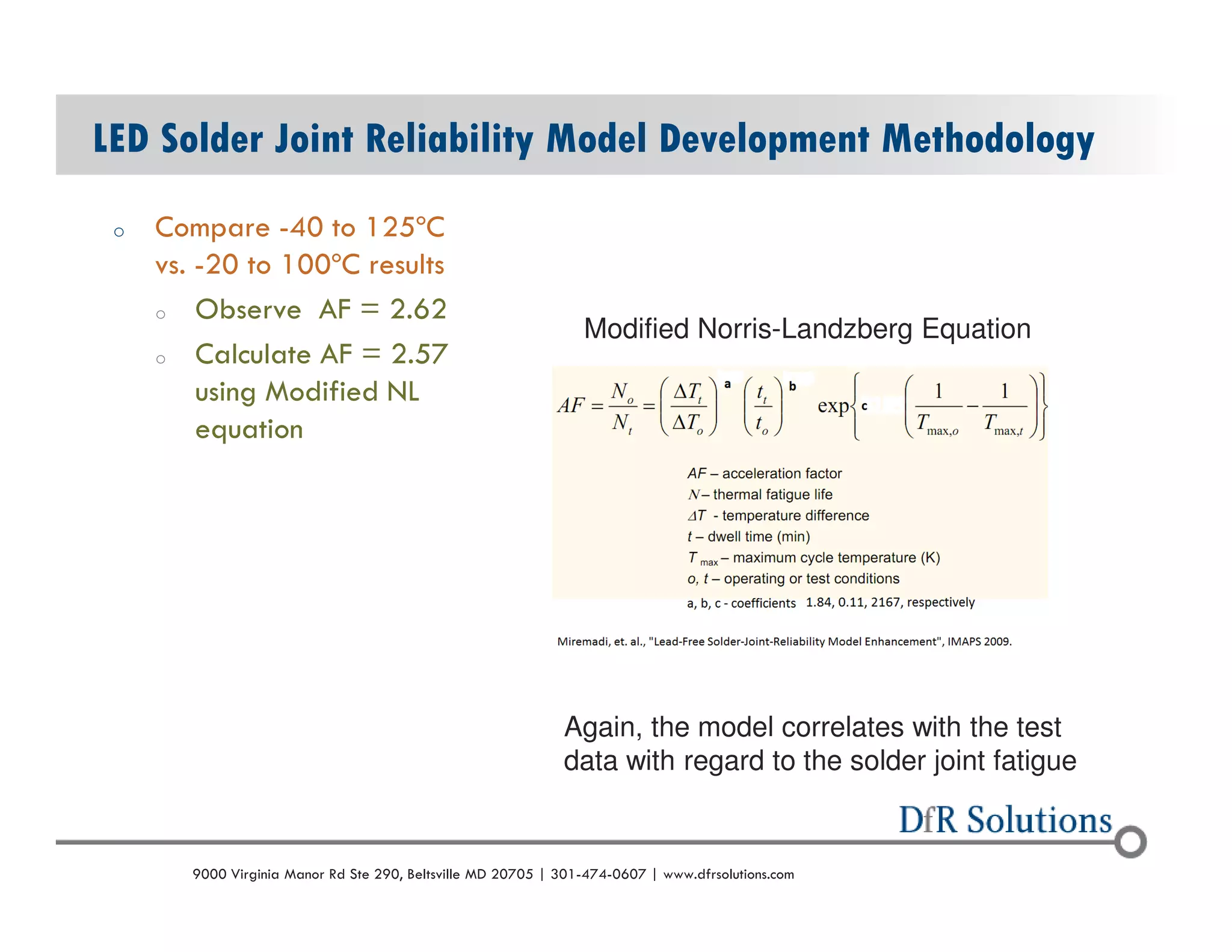 A solder joint reliability model for the philips lumileds luxeon rebel ...