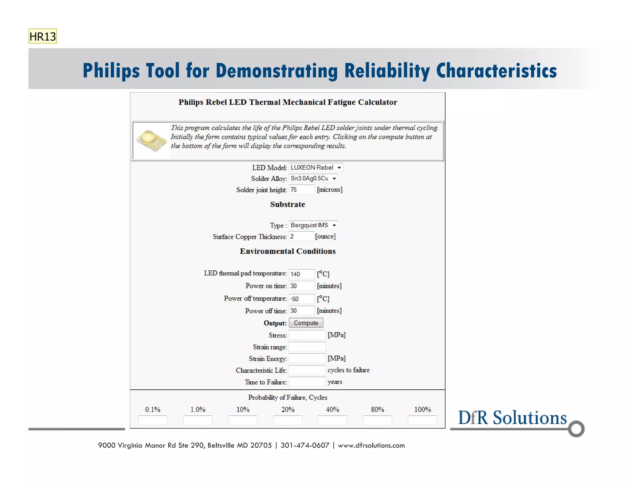 A solder joint reliability model for the philips lumileds luxeon rebel ...