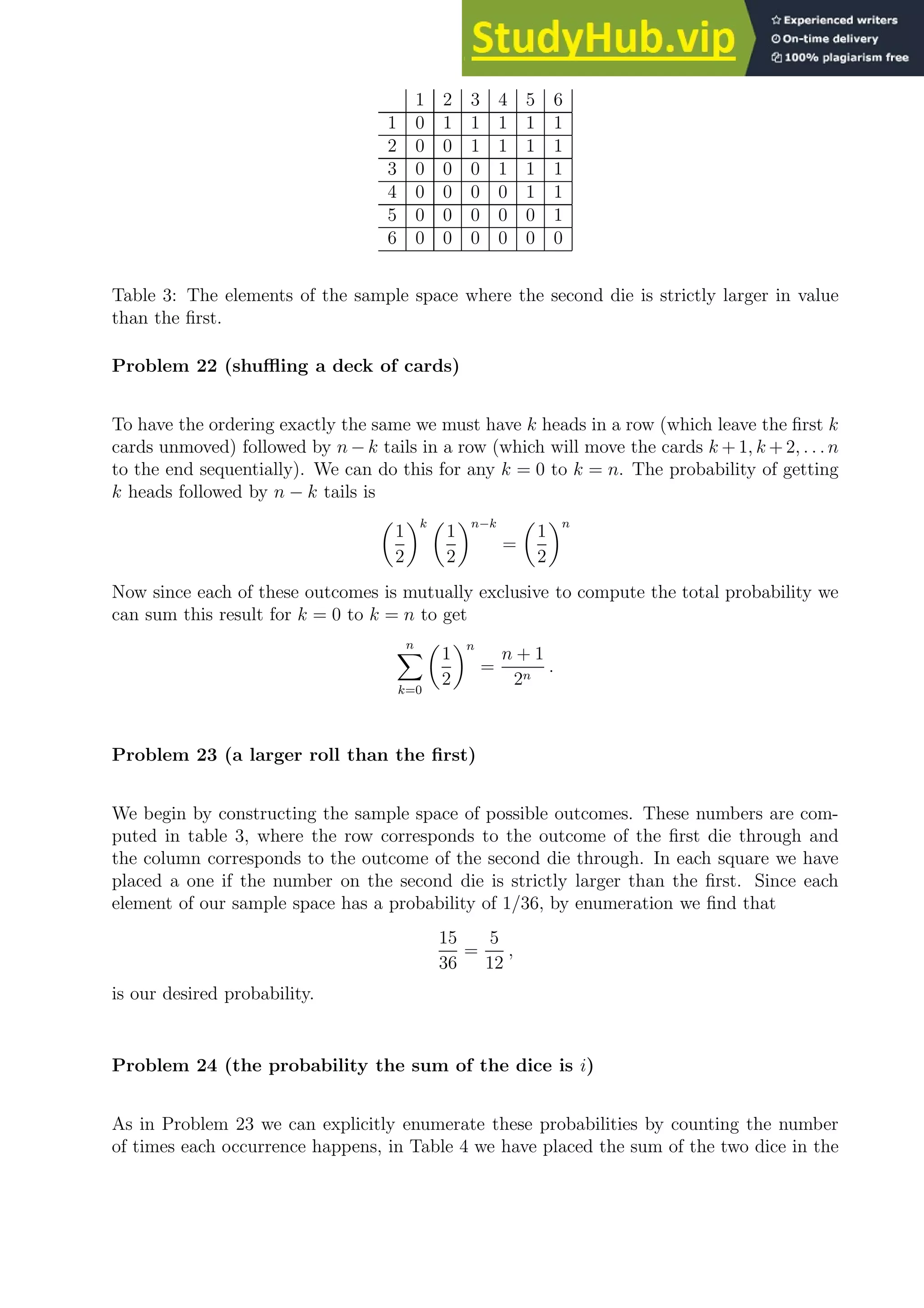 A Solution Manual For A First Course In Probability | PDF