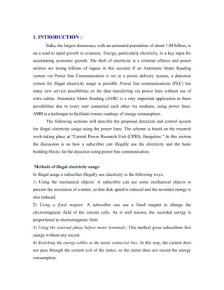 A solution to remote detection of illegal electricity. | DOC