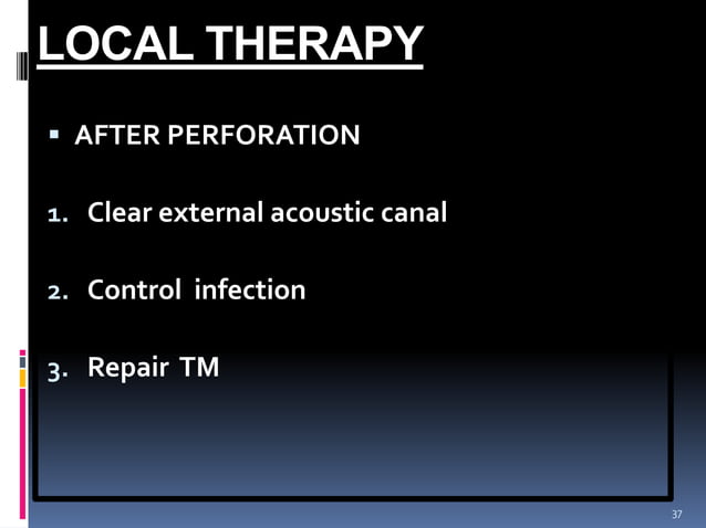 Acute Otitis Media | PPTX | Ear, Nose and Throat Conditions | Diseases ...