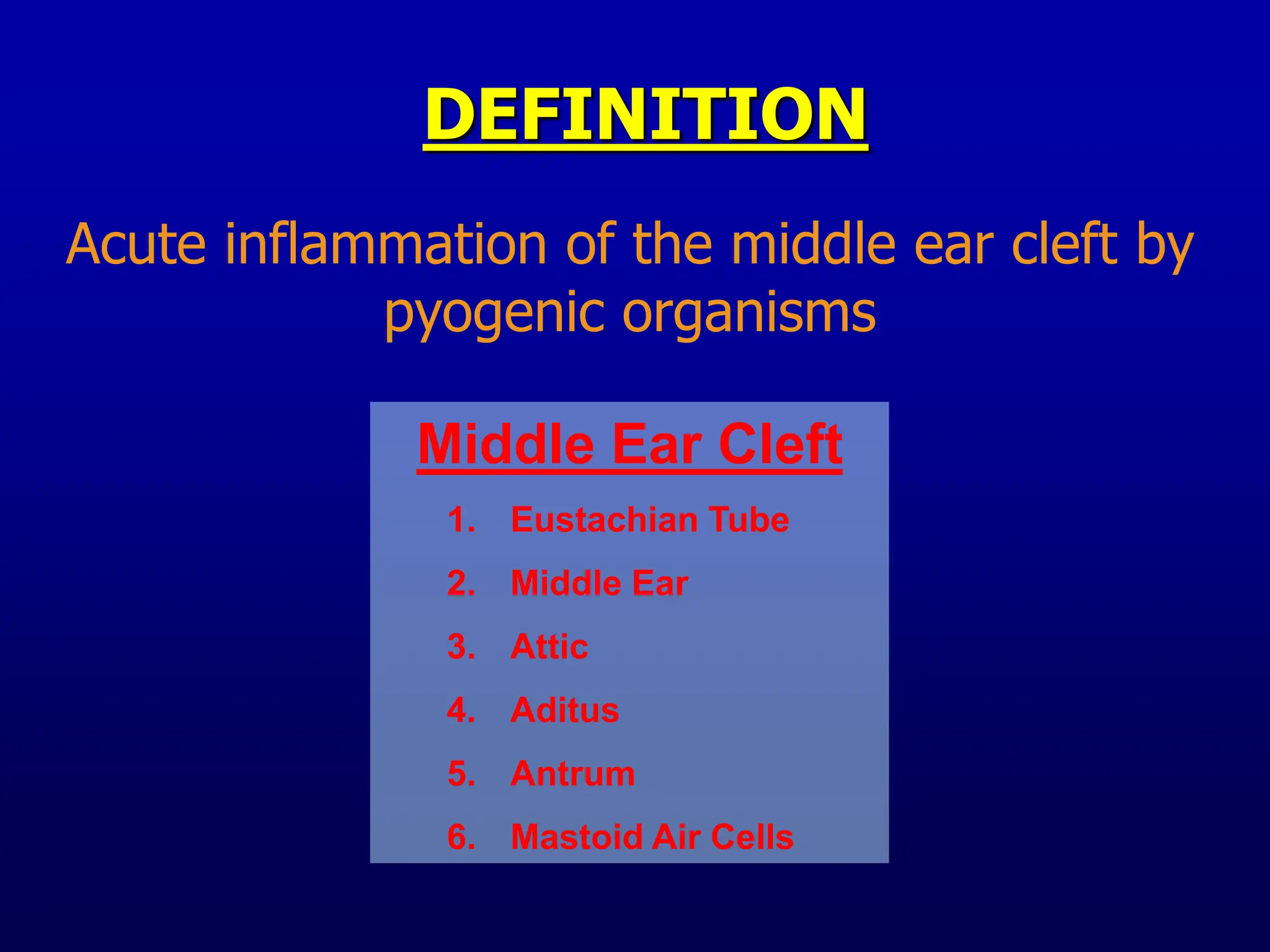 ACUTE SUPPURATIVE OTITIS MEDIA FOR UNDERGRADUATES | PPT