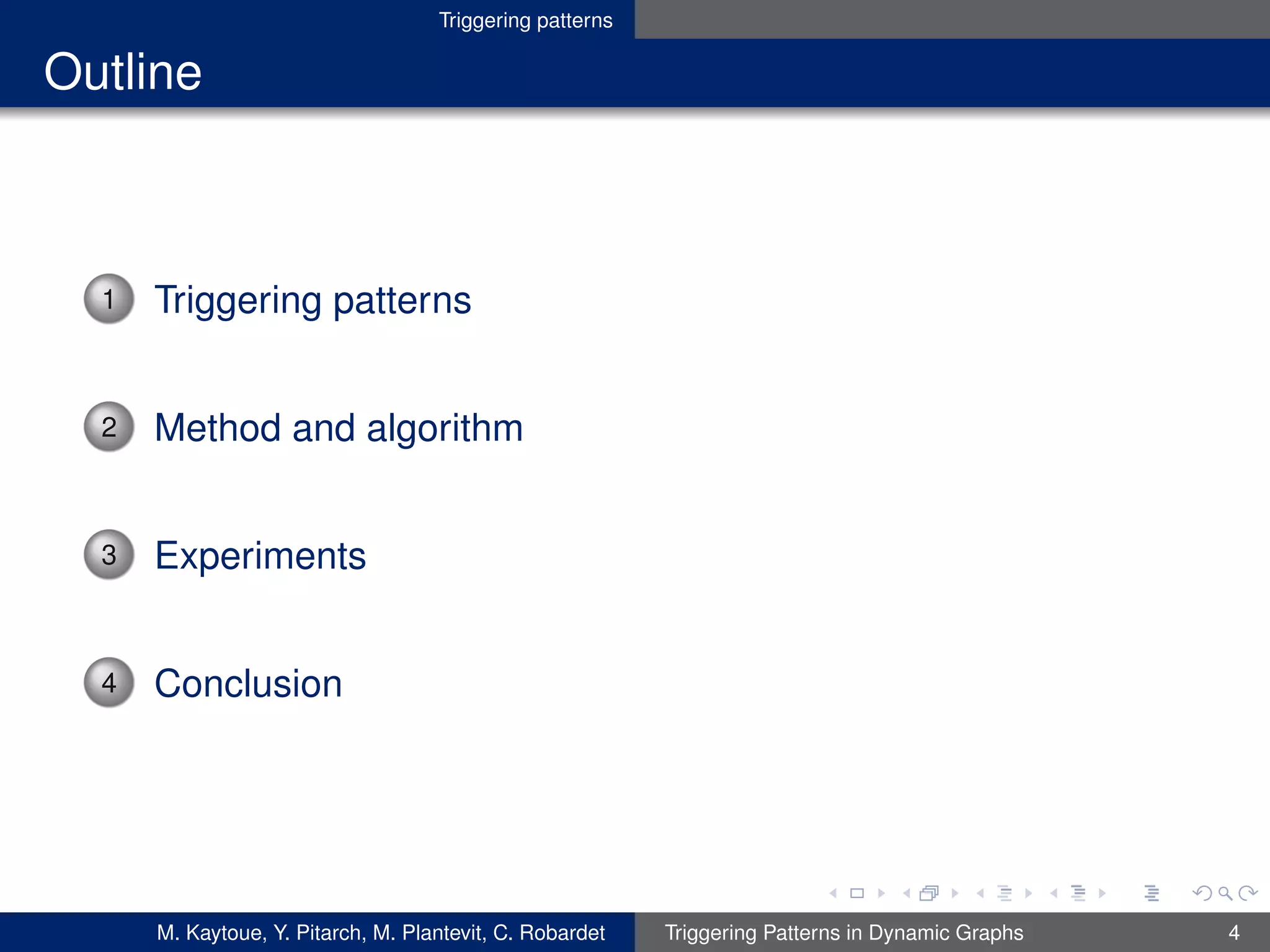 Triggering patterns of topology changes in dynamic attributed graphs | PPT