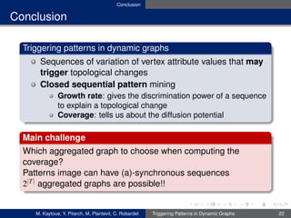 Triggering patterns of topology changes in dynamic attributed graphs | PPT