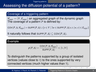 Triggering patterns of topology changes in dynamic attributed graphs | PPT