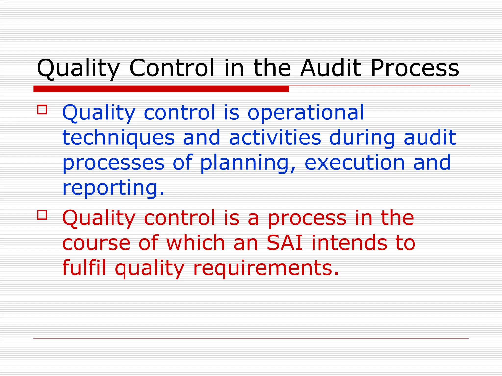 Presentation on audit quality management system | PPT