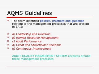 Presentation on audit quality management system | PPT