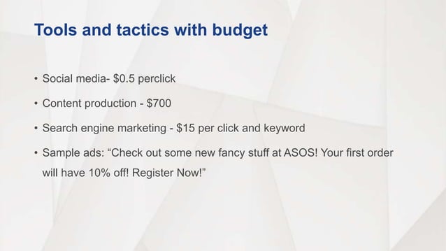 ASOS digital marketing strategy | PPT