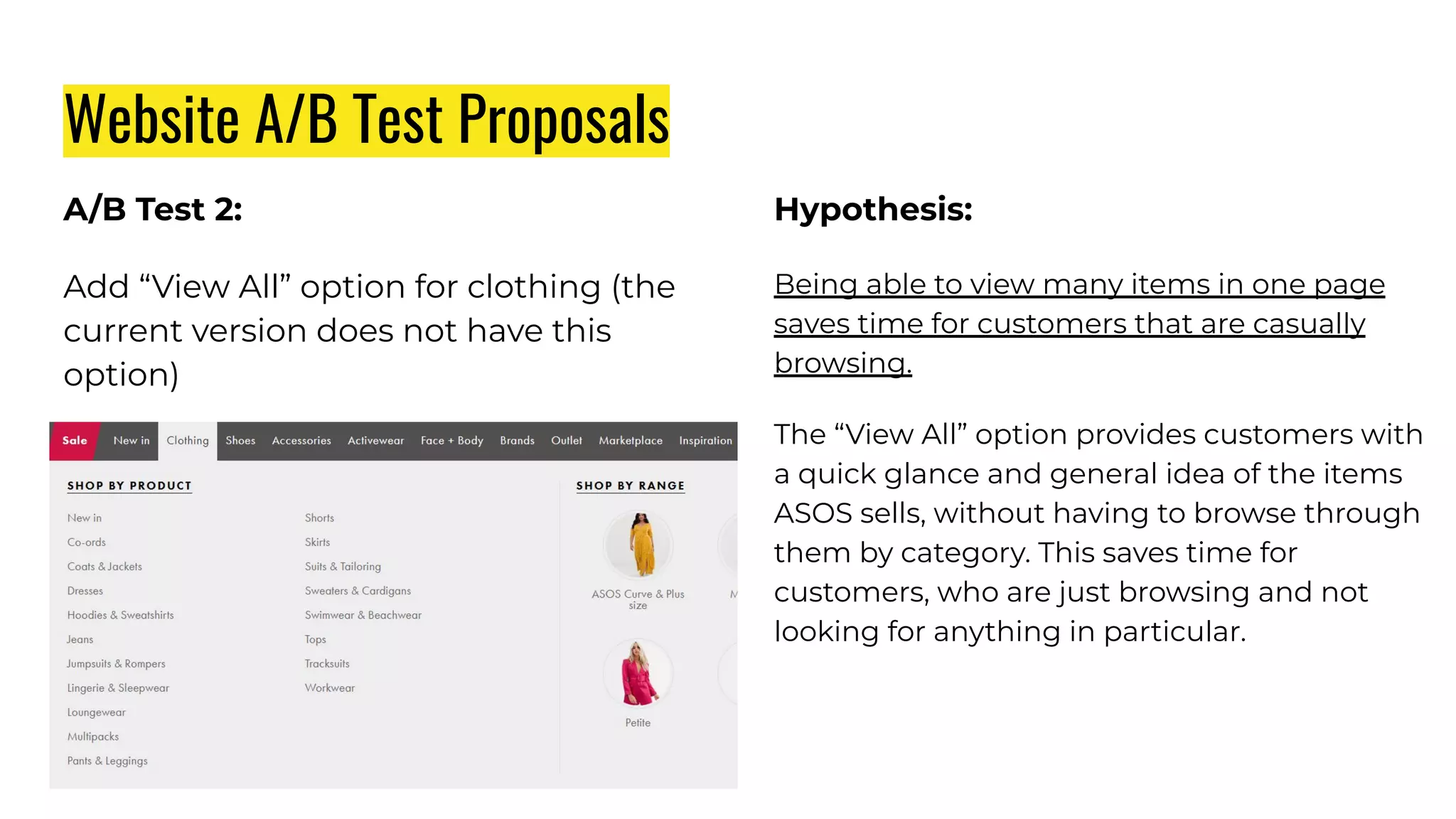 ASOS Marketing Case Study & A/B Testing | PDF
