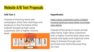 ASOS Marketing Case Study & A/B Testing | PDF