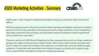 ASOS Marketing Case Study & A/B Testing | PPT
