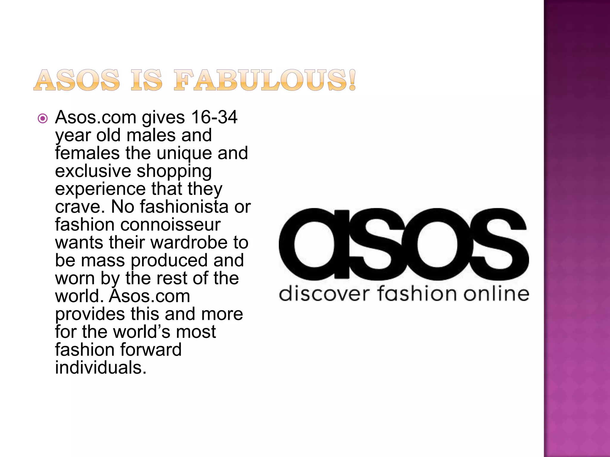 Asos presentation | PPT
