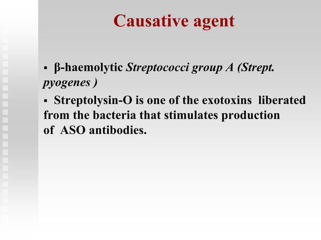 ASO test.ppt | Infectious Diseases | Diseases and Conditions