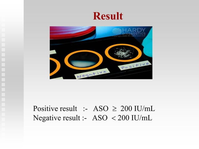 ASO test.ppt | Infectious Diseases | Diseases and Conditions