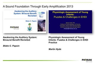 A Sound Foundation 2013 - Speaker Slidecasts | PPTX