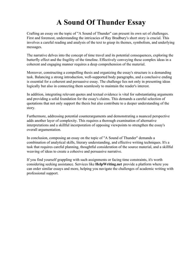 A Sound Of Thunder Essay.pdf