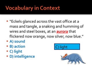 "A Sound of Thunder" Vocabulary | PPT