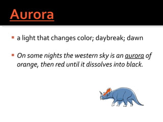 "A Sound of Thunder" Vocabulary | PPT