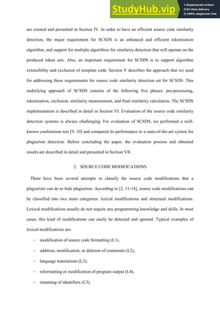 A Source Code Similarity System For Plagiarism Detection | PDF