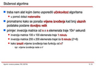Algoritmi i strukture podataka | PPT