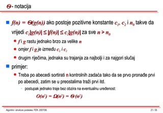 Algoritmi i strukture podataka | PPT